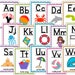 Printable BEACH Theme ABC Alphabet Posters Letters A to Z - Etsy