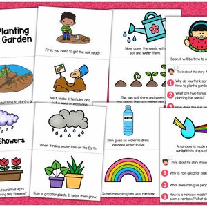 SPRING Printable Books for Beginning Readers Sight Words Decodable Text ...