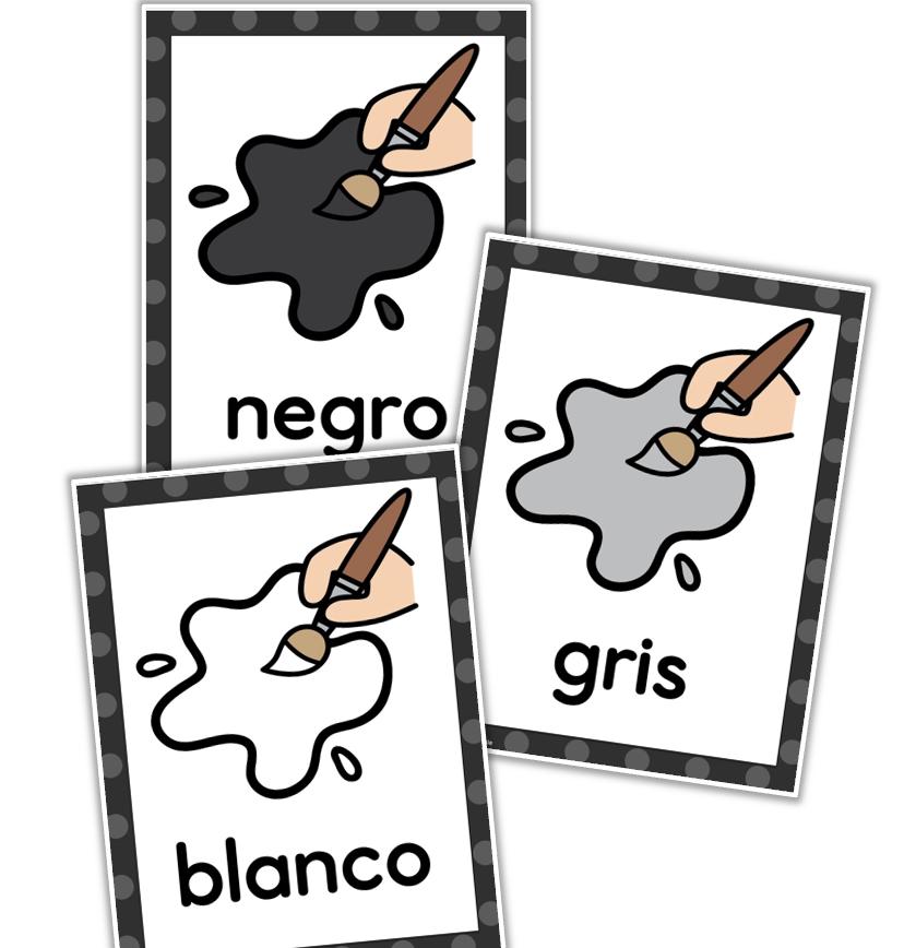 Los Colores SPANISH Color Posters Bilingual Spanish Classroom Decor - Etsy