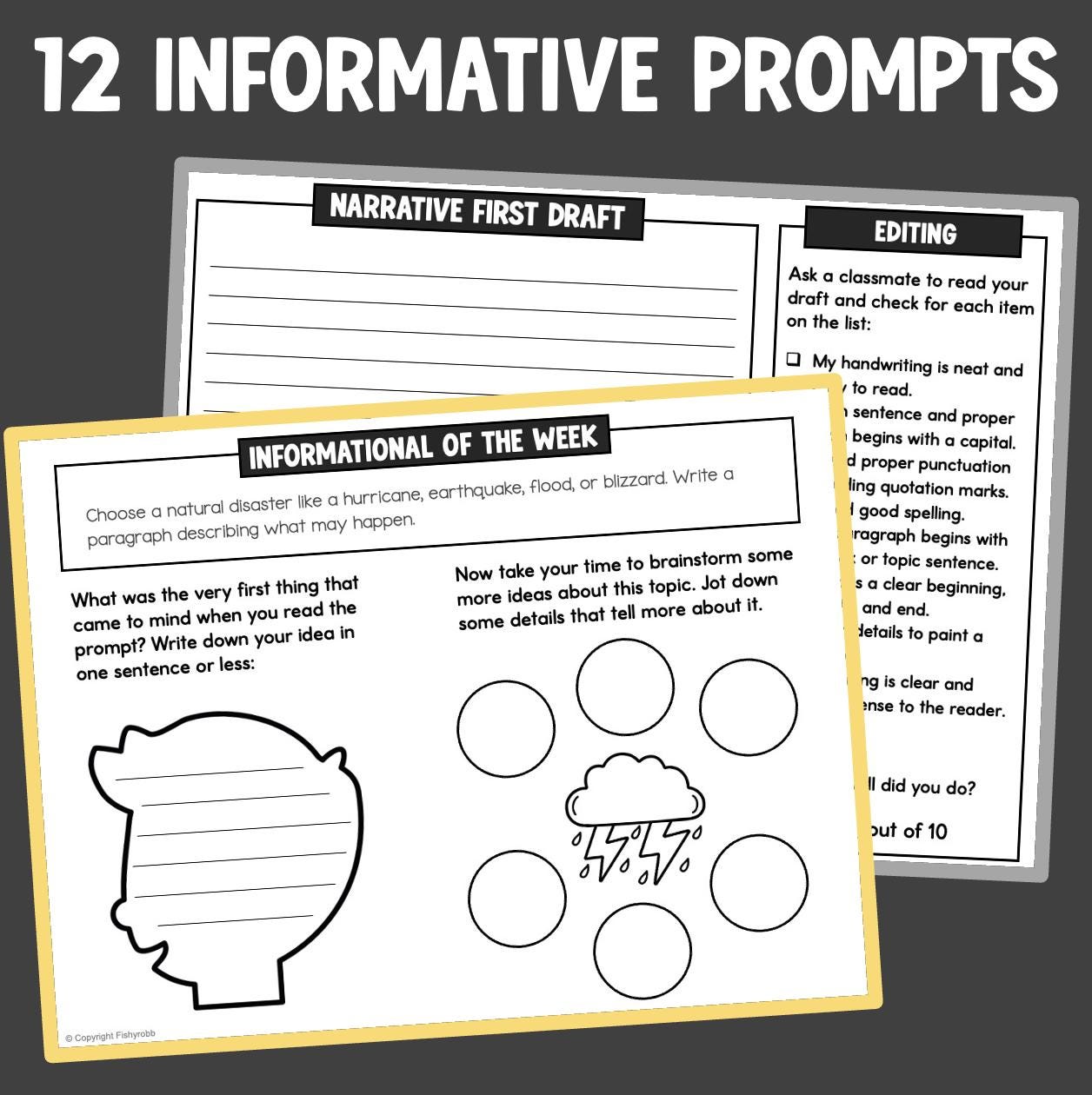 Paragraph Writing Practice 3rd 4th 5th Grade Opinion Narrative ...