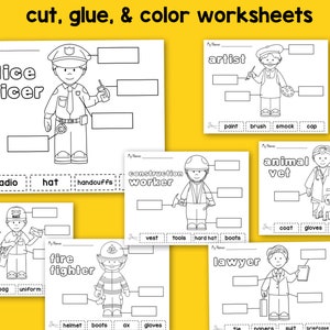 Community Helpers Activities and Worksheets Kindergarten Prek Preschool ...