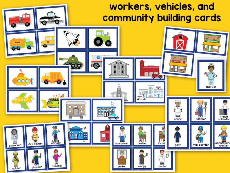 Community Helpers Activities and Worksheets Kindergarten Prek | Etsy