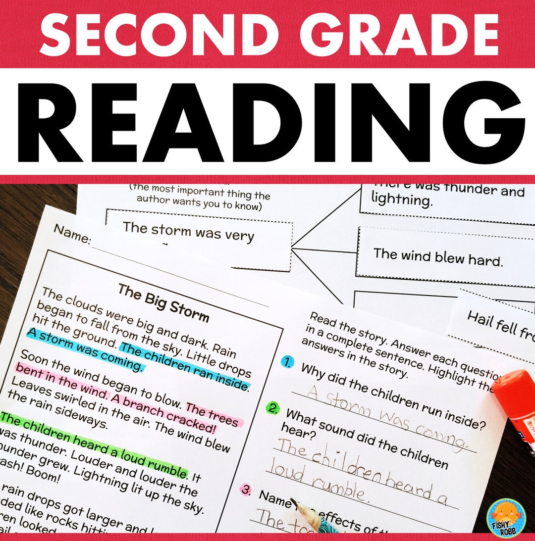 2nd Grade Reading Comprehension Worksheets MAIN IDEA Classroom ...