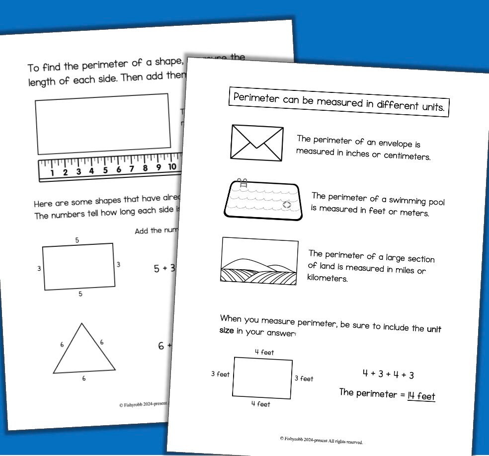 Grade 3 Math Area and Perimeter Worksheets Learn at Home Homeschool ...