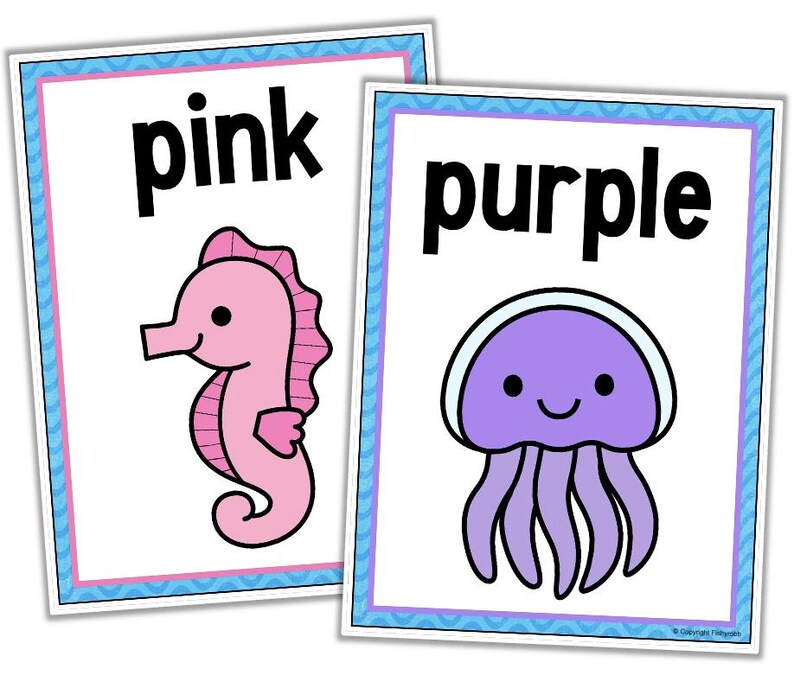 Printable Under the Sea Ocean Theme COLOR Posters Classroom Decor ...