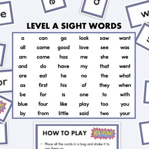 Sight Word Games Bundle Kindergarten 1st 2nd 3rd Grade Homeschool ...