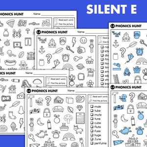 Phonics Read and Find Picture Hunt Worksheets 1st Grade 2nd Grade ...