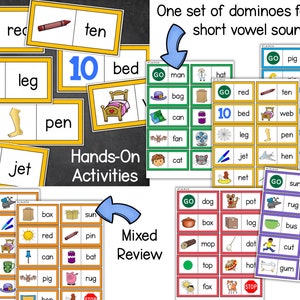 Learn to Read & Write CVC Words Short Vowels Worksheets Activities ...