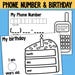 Personal Information Worksheets for Kids Name, Birthday, Phone Number ...