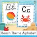 Printable BEACH Theme ABC Alphabet Posters Letters A to Z - Etsy