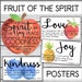 Fruit of the Spirit Watercolor Posters Printable Christian Classroom ...
