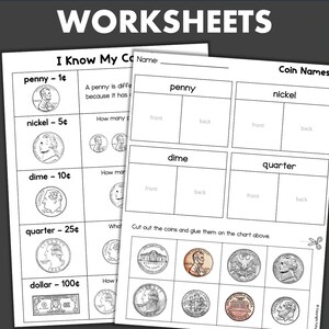 Printable Money Games Activities Worksheets for Kids Learn to Count ...