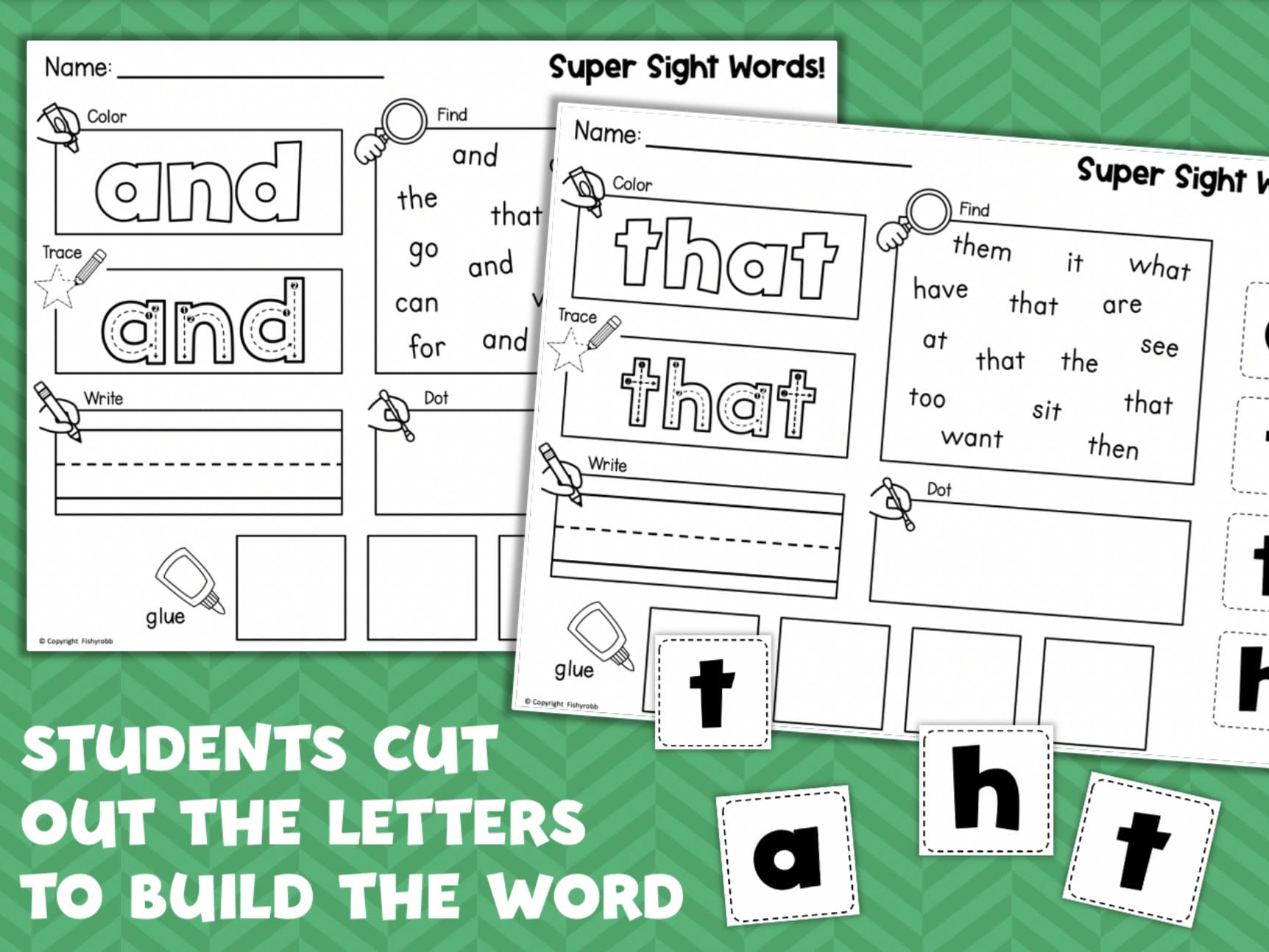 Kindergarten 1st Grade Sight Words 100 Practice Worksheets High ...