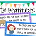 The Beatitudes Bulletin Board Set Posters & Worksheets Christian ...
