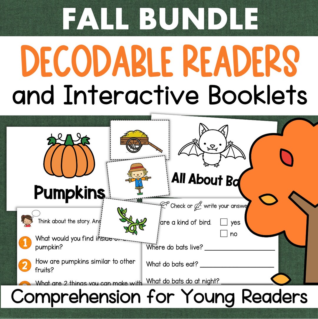 FALL Beginning Readers Printable Books With Sight Words Vocabulary ...