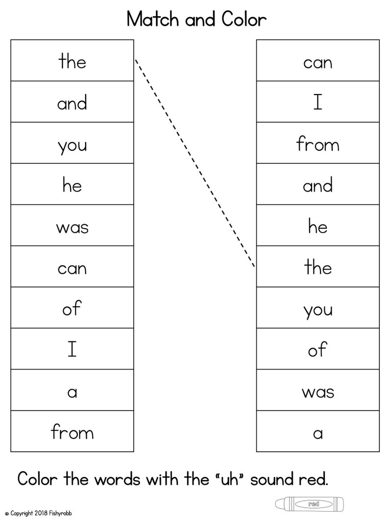 Fry sight word worksheets kindergarten - fikolifestyle