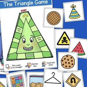 Learning Shapes Printable Games and Worksheets Prek Kindergarten - Etsy