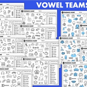 Phonics Read and Find Picture Hunt Worksheets 1st Grade 2nd Grade ...