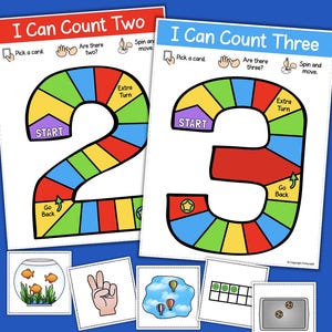 Learning Numbers Printable Games and Worksheets Prek Kindergarten Math ...