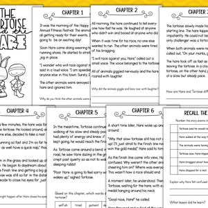 AESOP'S FABLES Printable Books Reading Comprehension BUNDLE 2nd 3rd ...