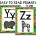 Printable Jungle Safari Theme ABC Alphabet Posters Letters A to Z Wild ...