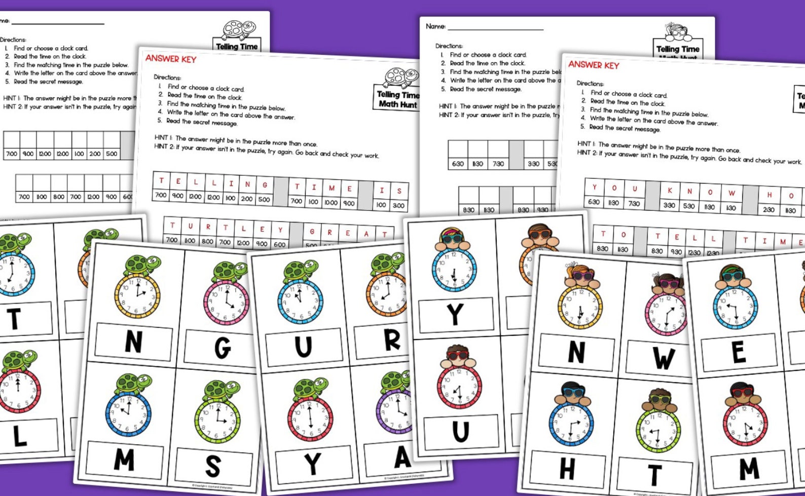 1st Grade Math Activities BUNDLE Addition Subtraction Telling - Etsy