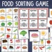 Food Groups Healthy Foods Activity Game Worksheet Kindergarten - Etsy