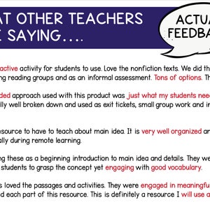 3rd Grade Reading Comprehension Cut & Paste Worksheets Main Idea ...