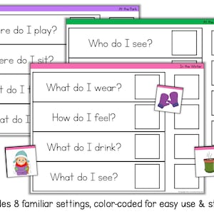Answering WH Questions Who What Where Question & Answer Tasks for ...