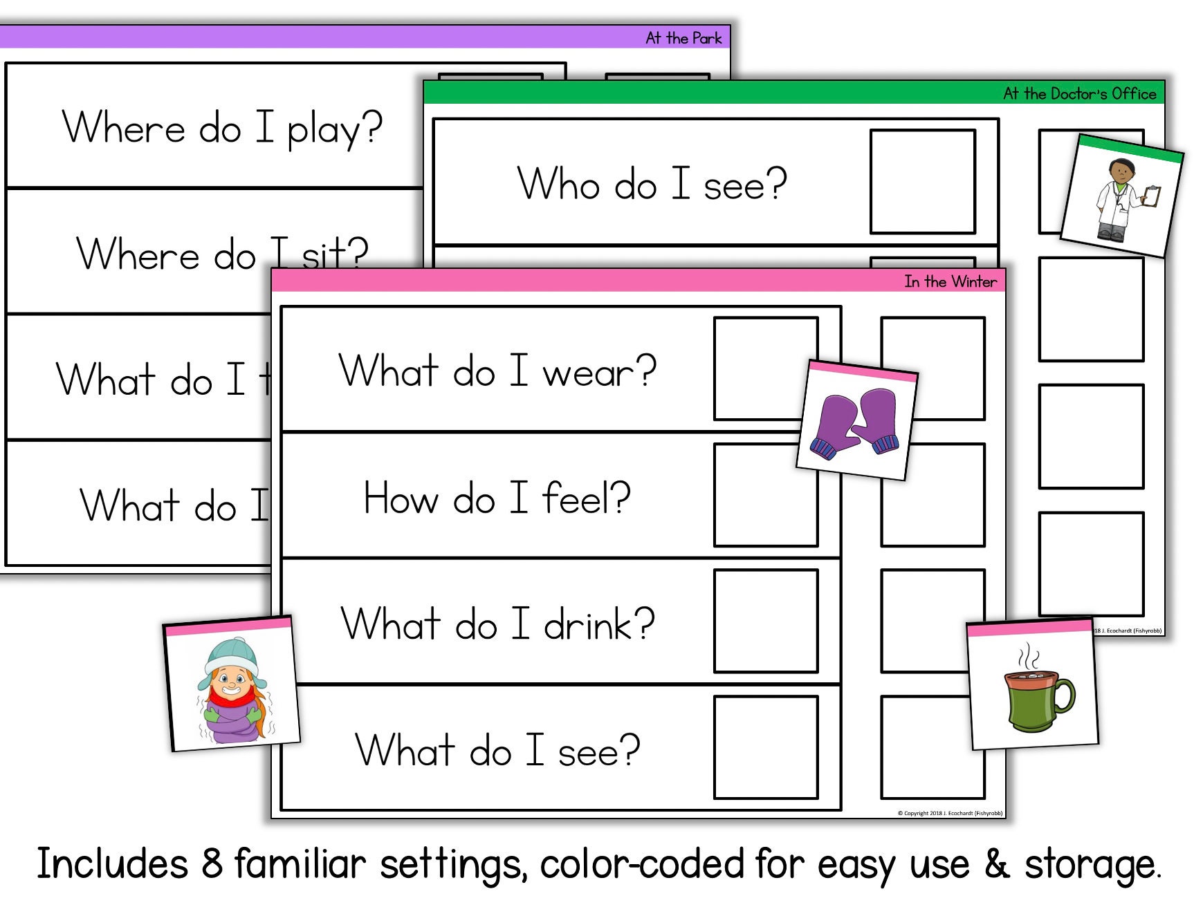 Answering WH Questions Who What Where Question & Answer Tasks - Etsy