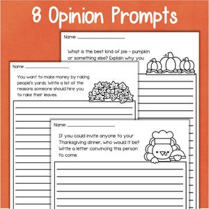 2nd 3rd Grade Writing Prompts and Printable Worksheets Year Long Bundle ...
