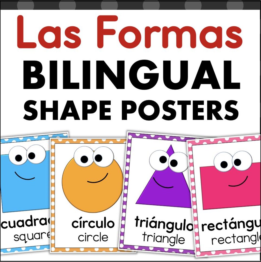 Las Formas SPANISH Shape Posters Bilingual Spanish Classroom Decor - Etsy