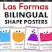 Las Formas SPANISH Shape Posters Bilingual Spanish Classroom Decor - Etsy