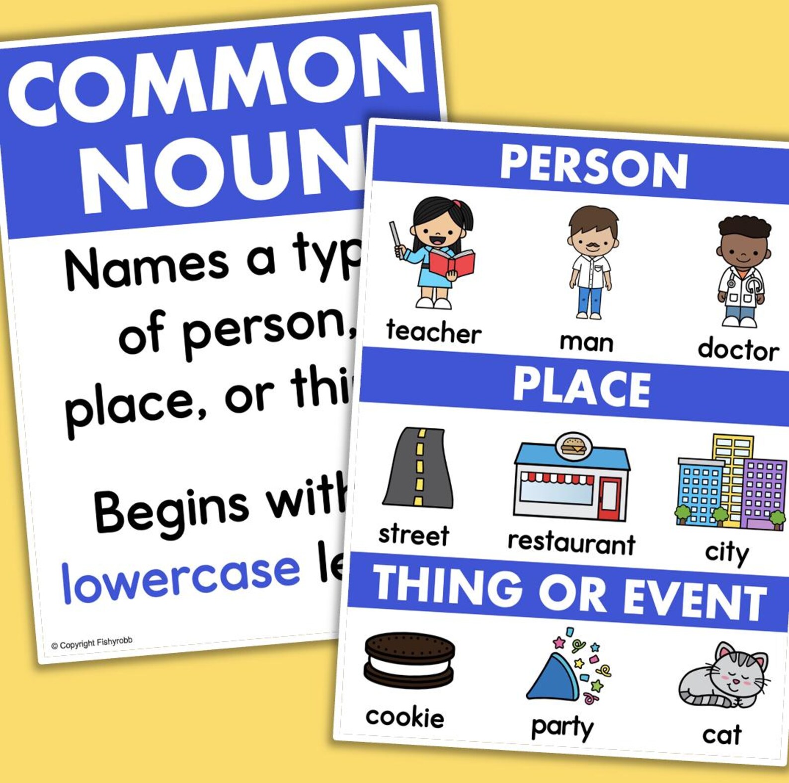 Common and Proper Nouns 2nd Grade Grammar Language Arts Worksheets ...