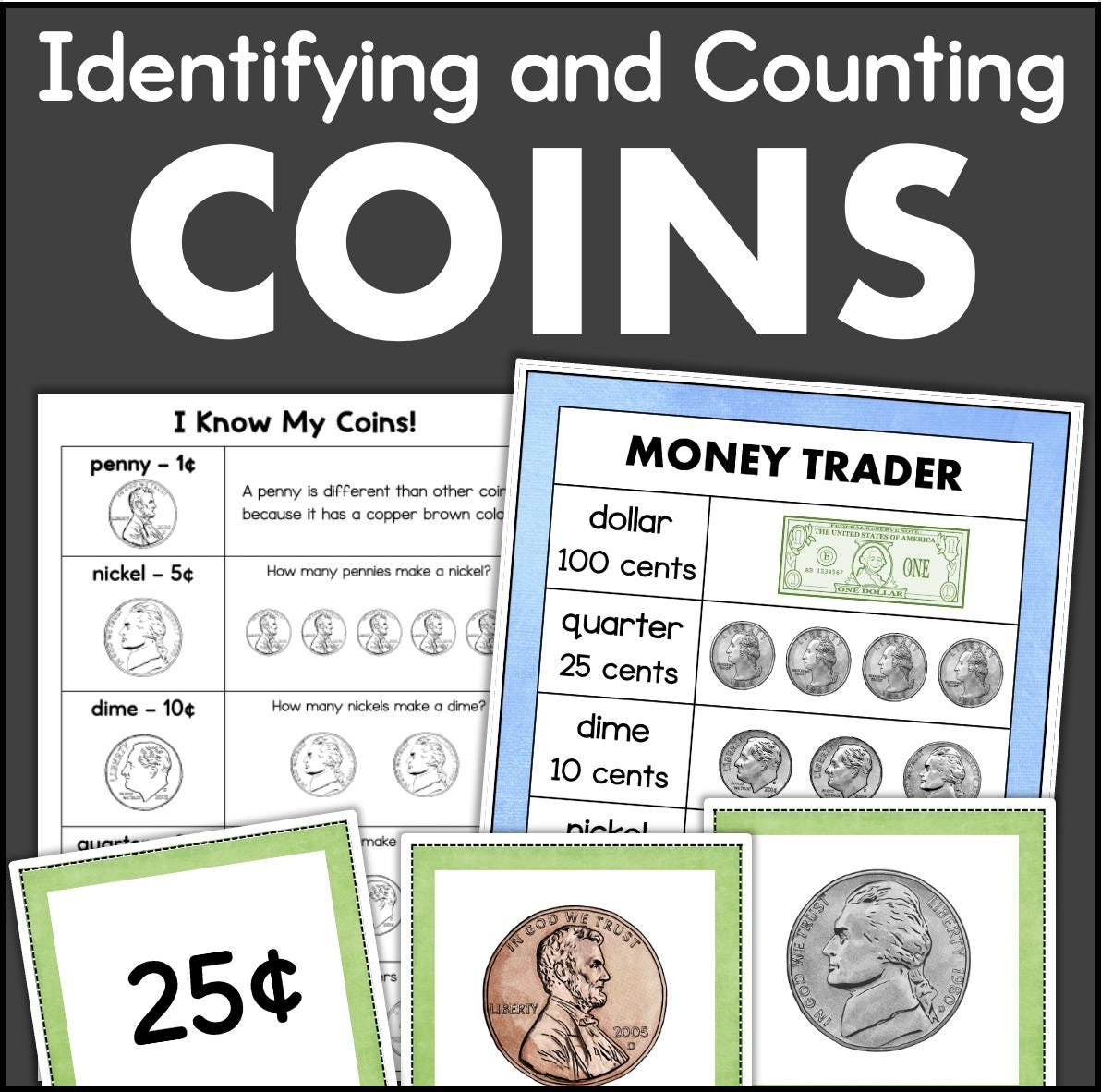 Printable Money Games Activities Worksheets for Kids Learn to Count ...