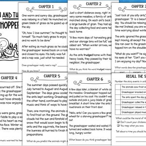 AESOP'S FABLES Printable Books Reading Comprehension BUNDLE 2nd 3rd ...