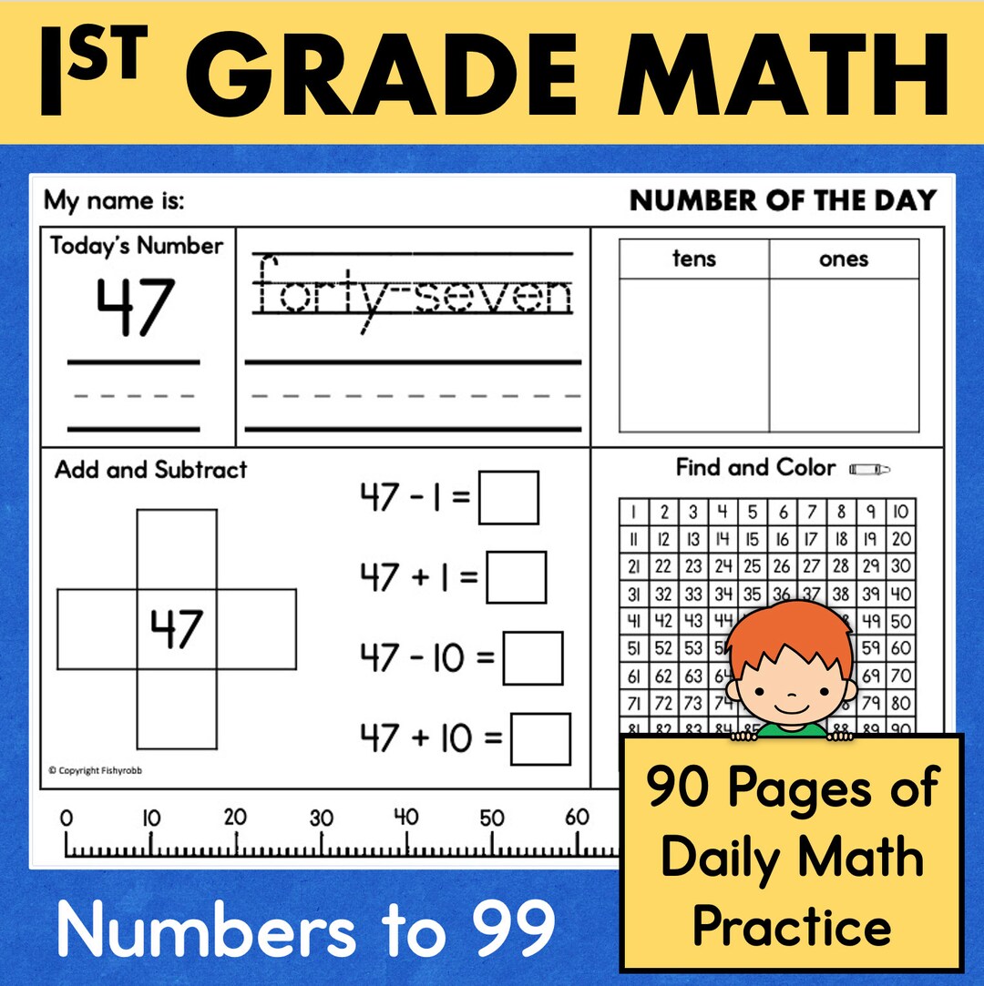 1st Grade Math Worksheets 2-digit Numbers Tens and Ones Place Value ...
