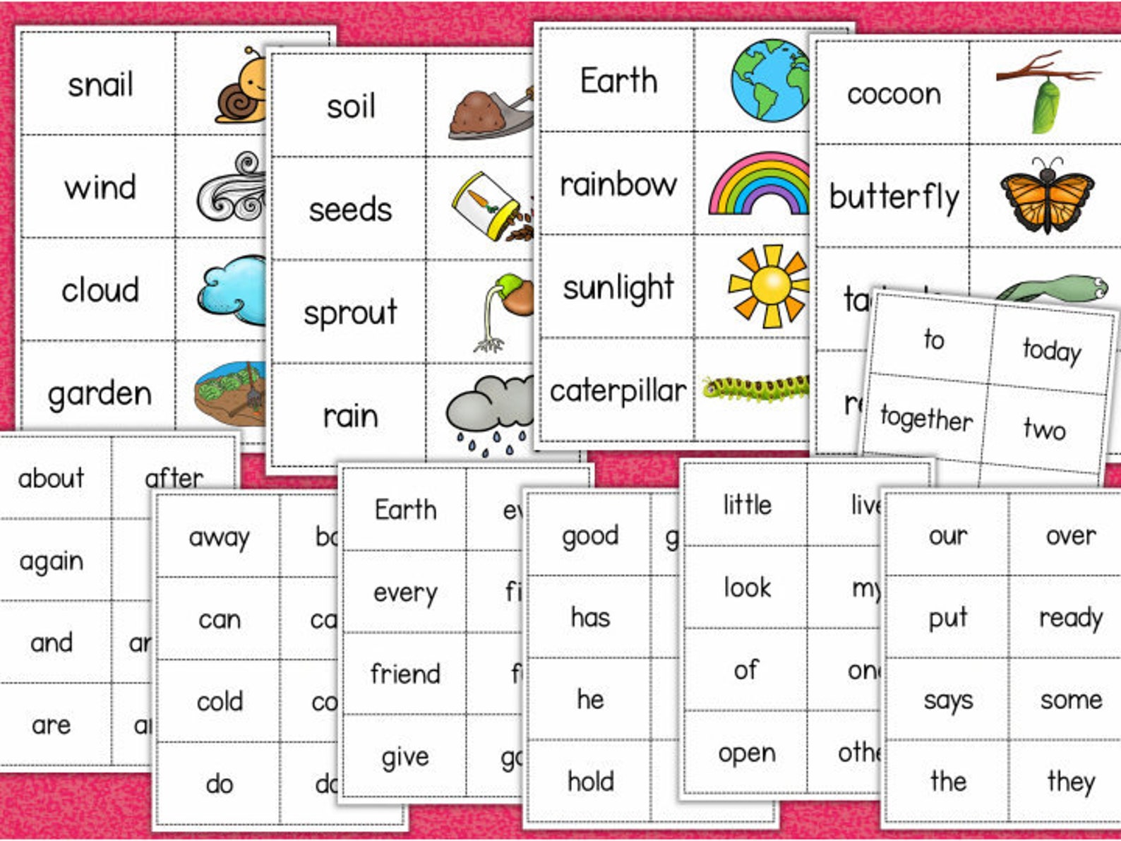 SPRING Printable Books for Beginning Readers Sight Words - Etsy