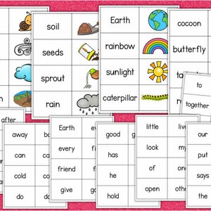 SPRING Printable Books for Beginning Readers Sight Words Decodable Text ...