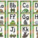 Printable Jungle Safari Theme ABC Alphabet Posters Letters A to Z Wild ...