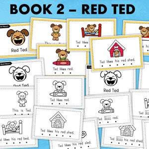 Kindergarten Sight Word Beginning Readers LEARN TO READ Printable Books ...