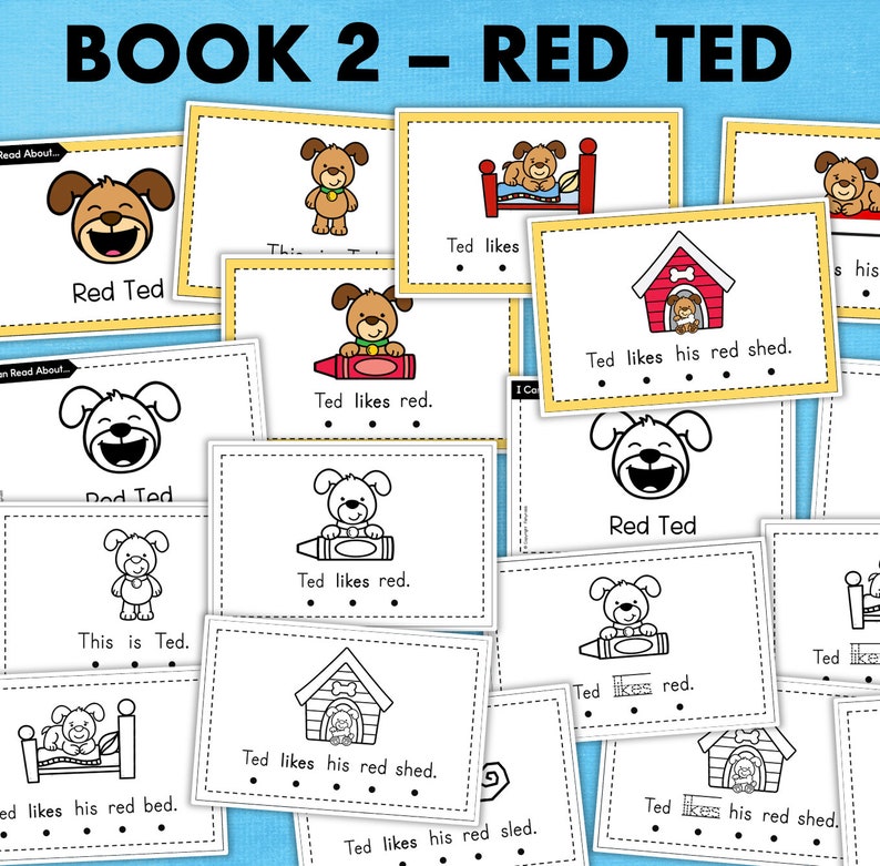 Kindergarten Sight Word Beginning Readers LEARN TO READ Printable Books ...
