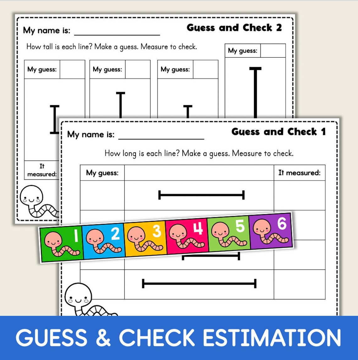 Learning to Measure Activities Kindergarten 1st Grade Math Task Cards ...
