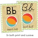 Printable BEACH Theme ABC Alphabet Posters Letters A to Z - Etsy
