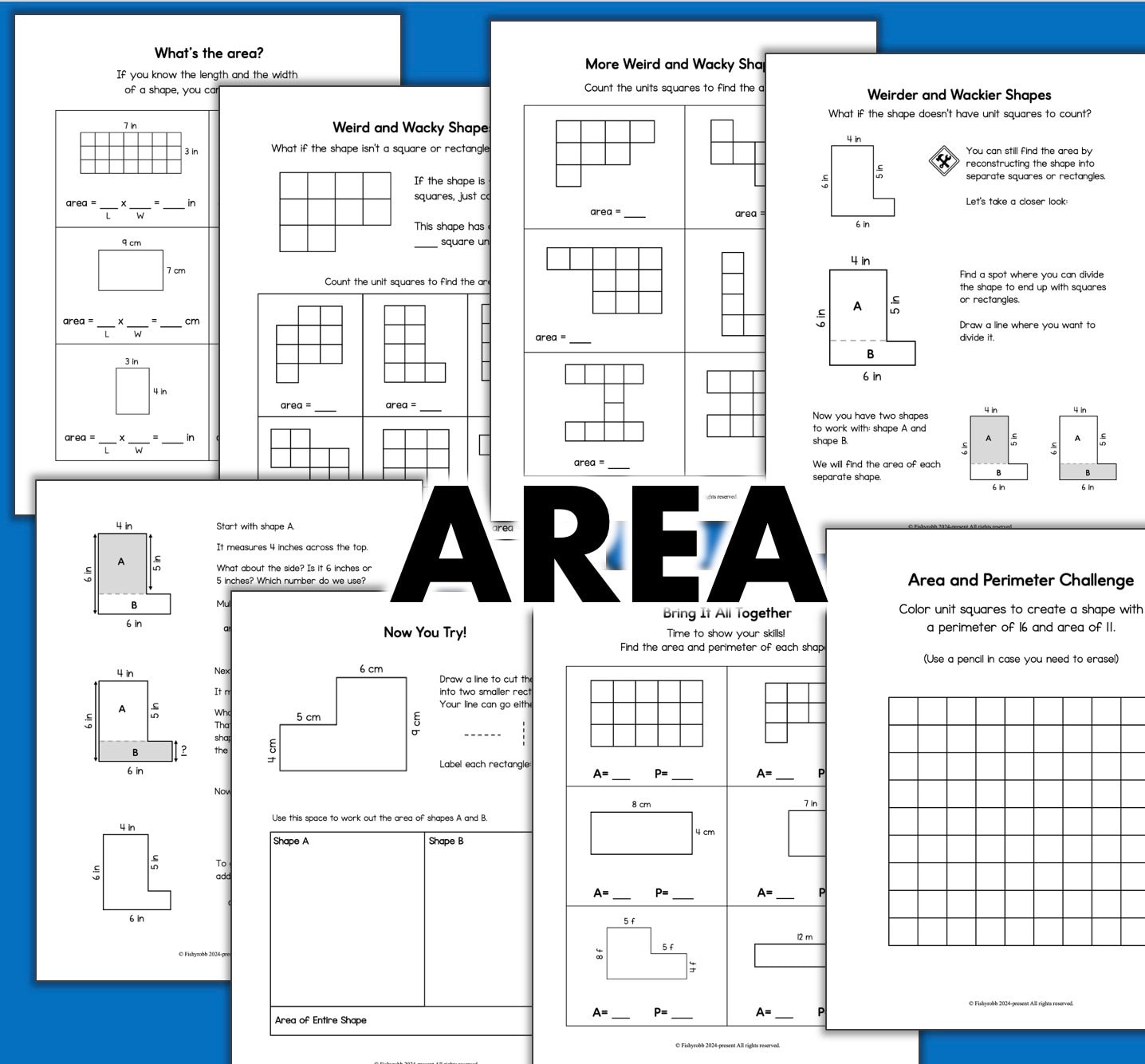 Grade 3 Math Area and Perimeter Worksheets Learn at Home Homeschool ...