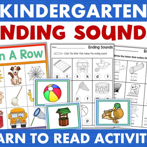 Learn to Read CVC Words Phonics Activities Kindergarten - Etsy