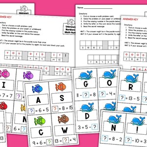 1st Grade Math Activities BUNDLE Addition Subtraction Telling Time ...