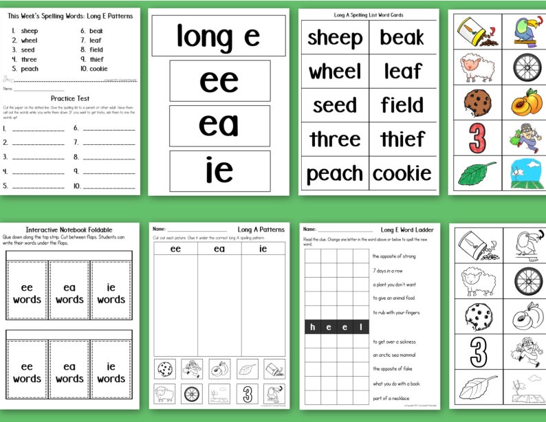 Long Vowels Printable Phonics Worksheets Vowel Teams Silent E 1st 2nd ...