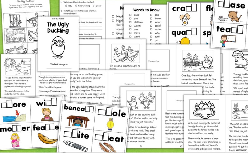 FAIRY TALES Decodable Readers Printable Books & Phonics Skills - Etsy