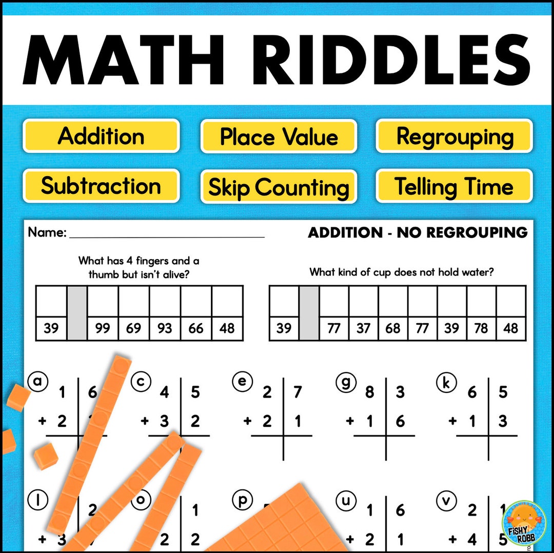 2nd Grade Math Worksheets Addition Subtraction Telling Time Place Value ...